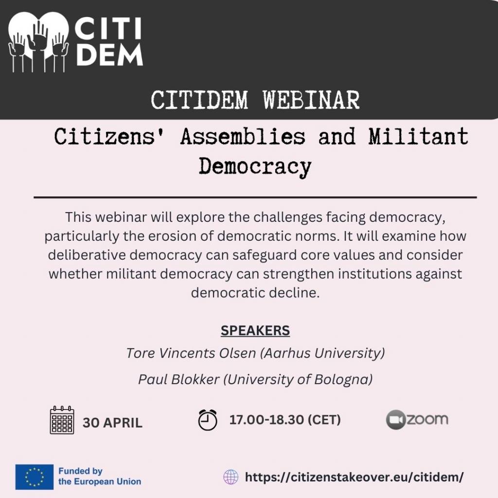 Citizens' Action for Democracy - Citizens Take Over Europe